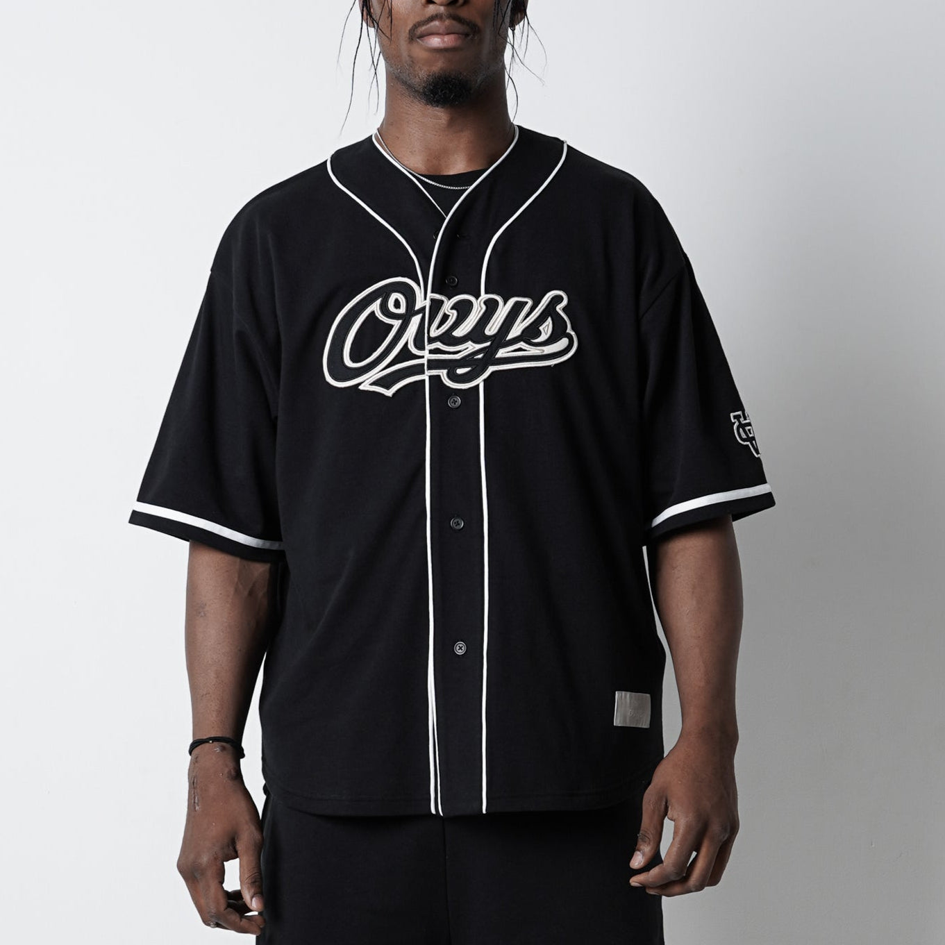 メンズ【ovys公式】オーバーサイズコットンメッシュベースボールシャツ／OVERSIZED C-MESH BASEBALL SHIRT ...